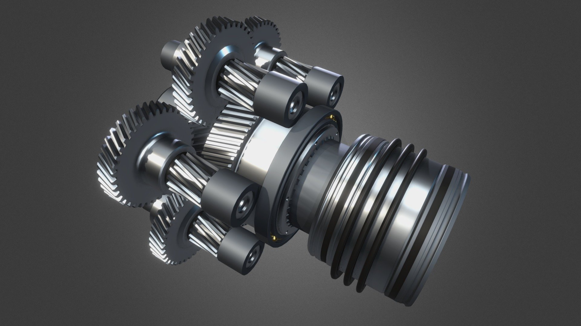 Gearbox - 3D model by Jérôme (@jbarchietto) [a06765f] - Sketchfab