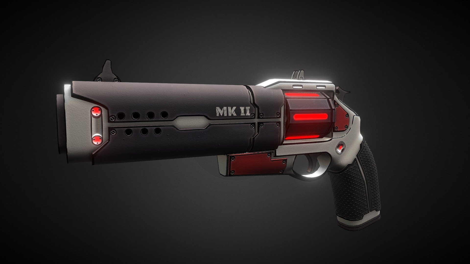 Stylized Sci-fi Gun - 3D model by PsyFax [a069ba8] - Sketchfab