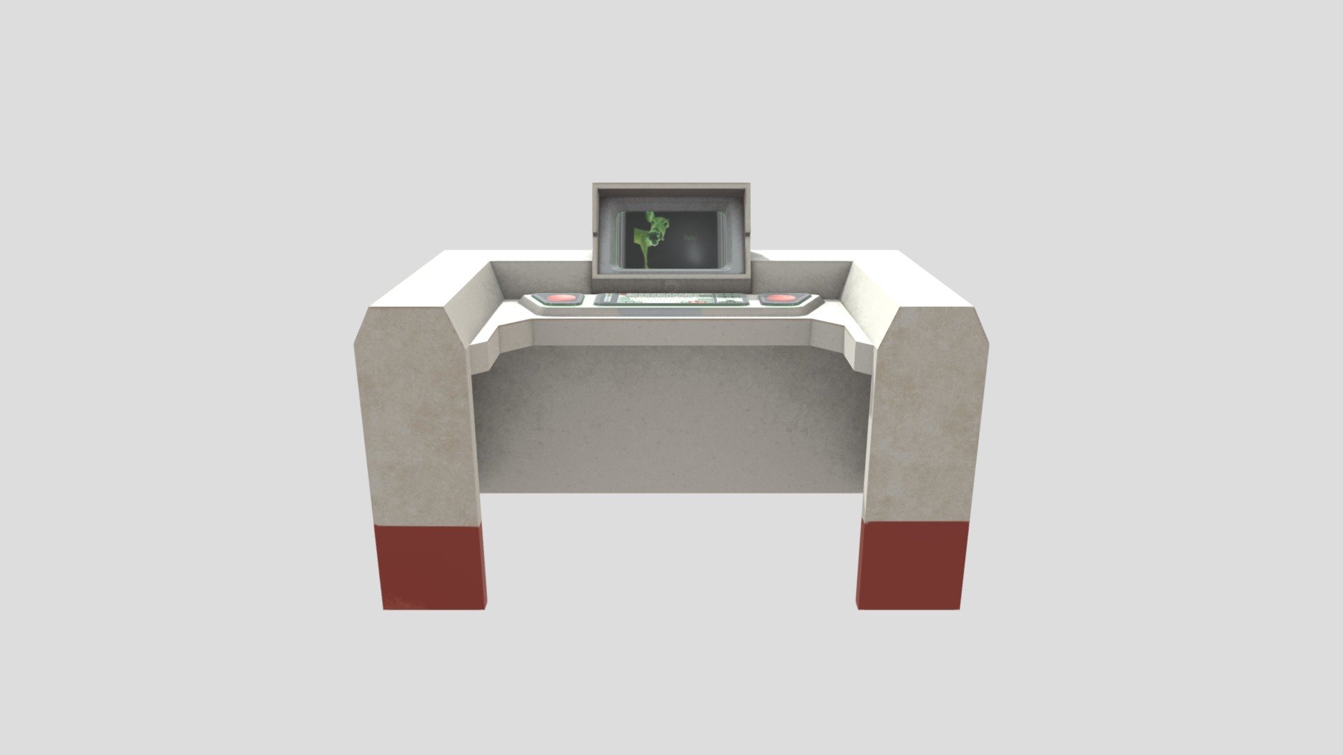 Retro Futuristic Computer - 3D model by mmmk04 [a069d5a] - Sketchfab