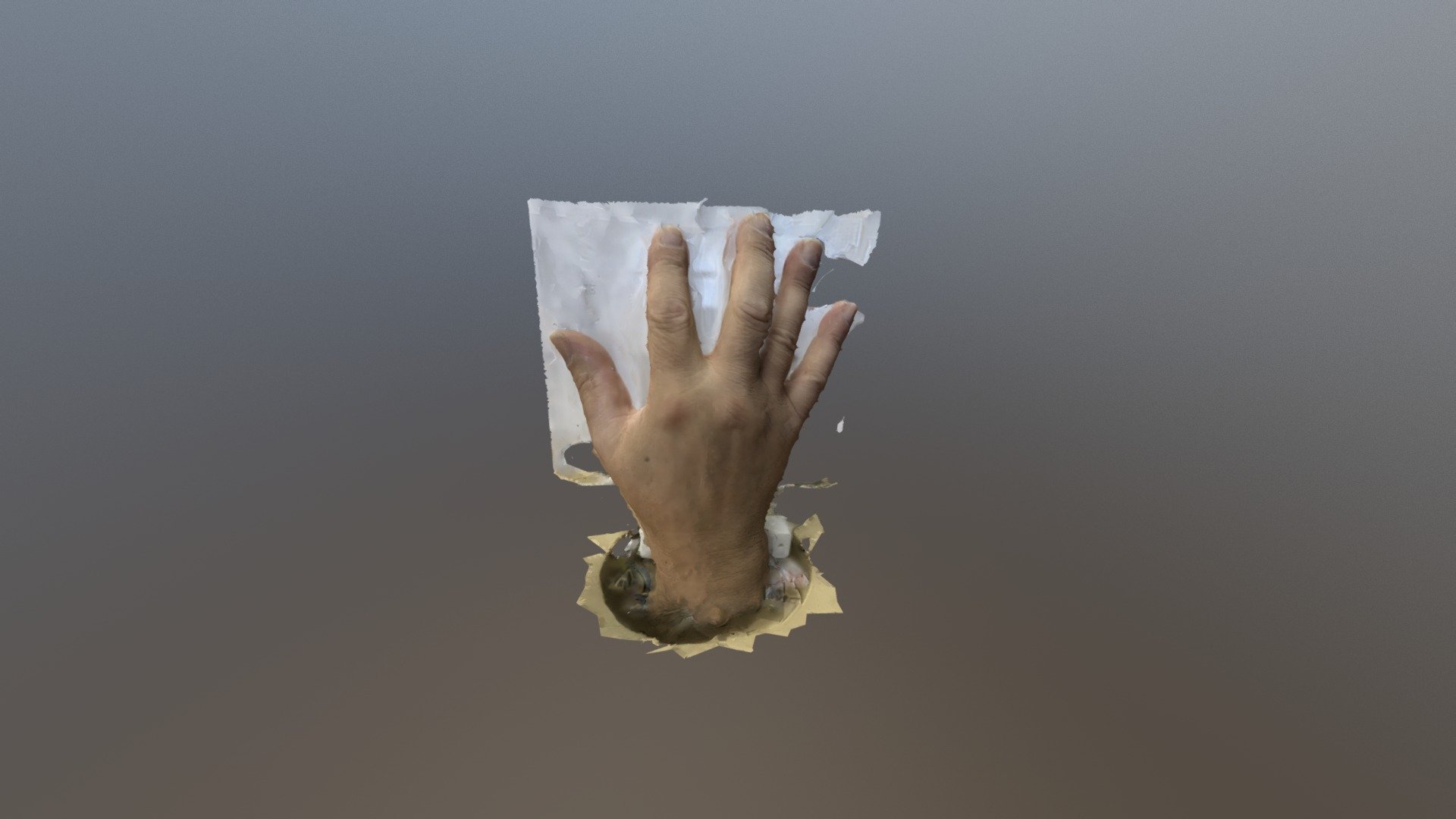 hand on perspex - 3D model by jonathan.crego [a06e309] - Sketchfab