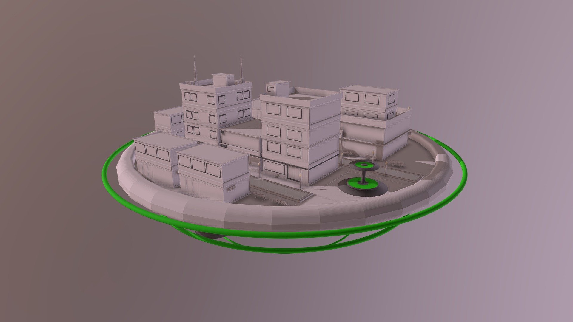 Space Dome Center (S.D.C.) - 3D model by MasWR [a06f3ec] - Sketchfab