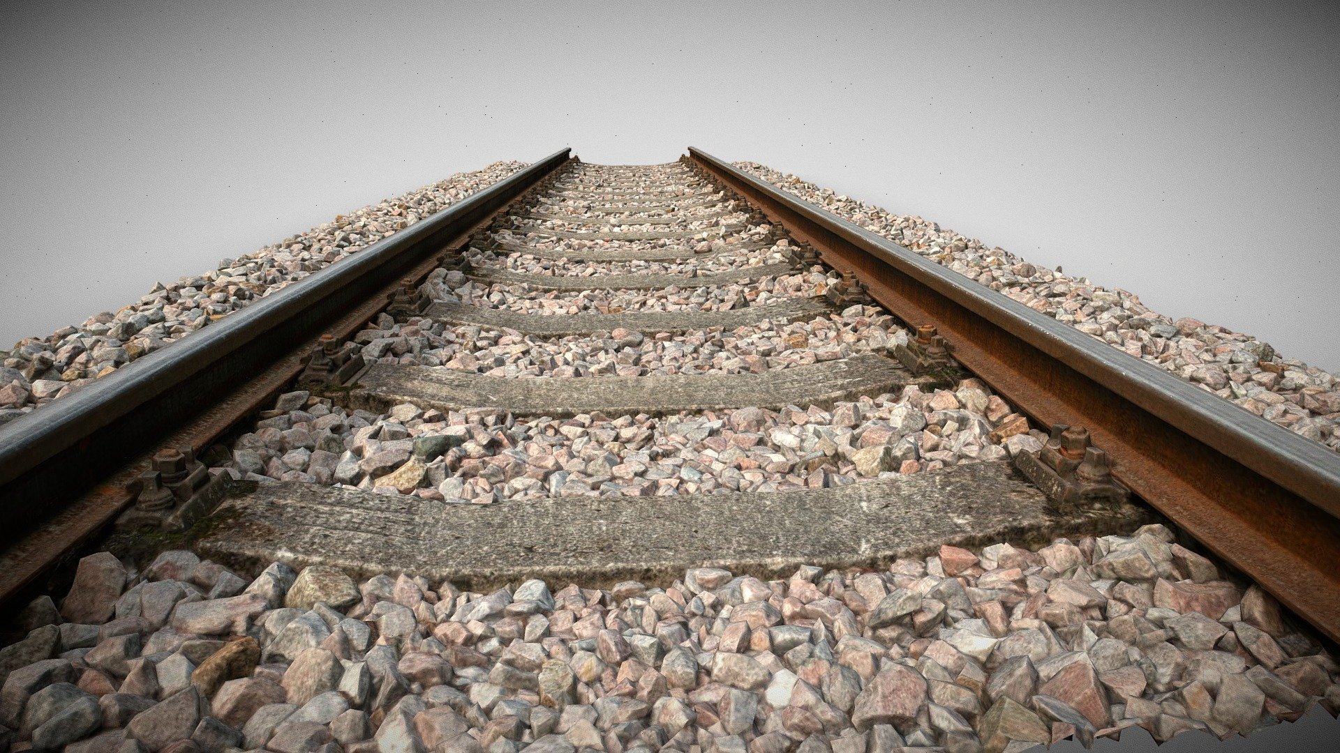 Railway Track - Photogrammetry 3D tileable model - 3D model by ...