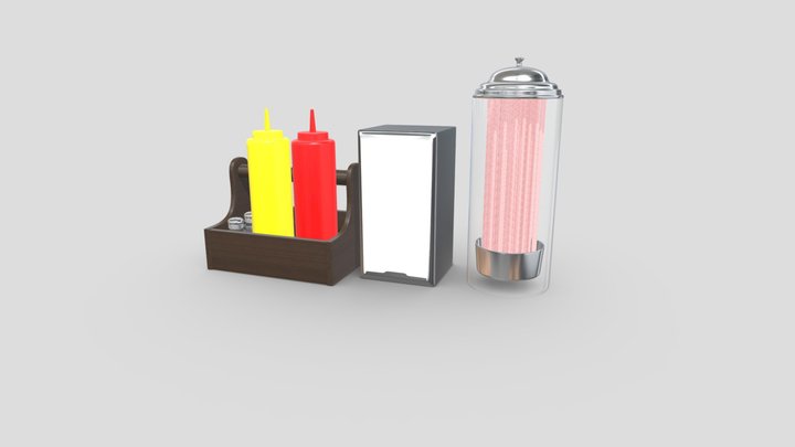 Condiment 3D models - Sketchfab