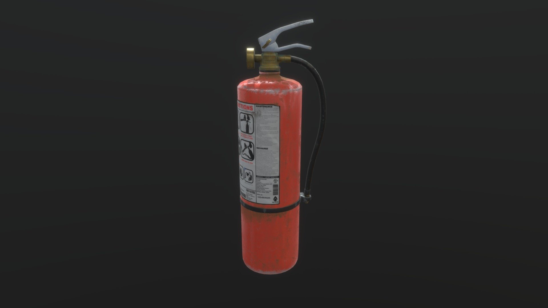Fire Extinguisher - Download Free 3D model by Fernandossala [a070369 ...