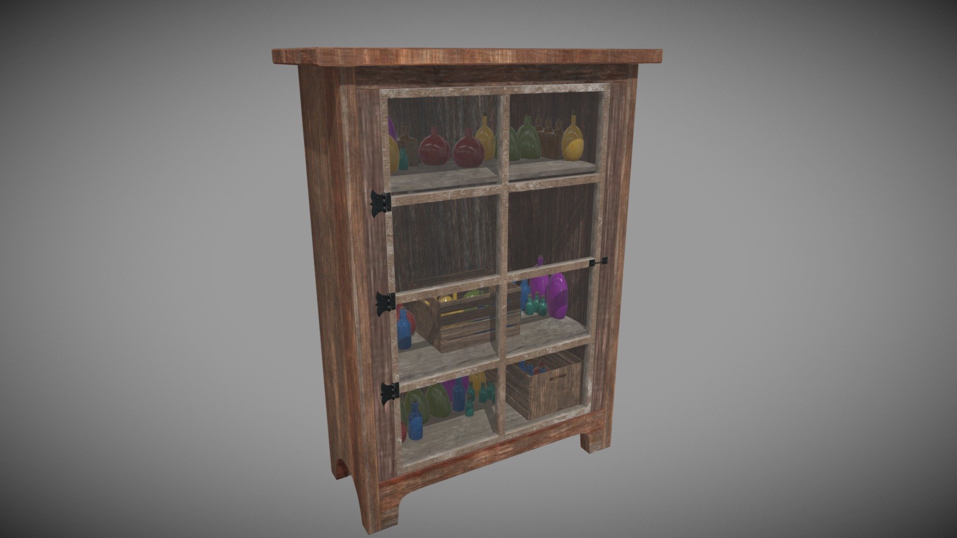 Updated Potion Cabinet - 3D model by JonA_27 [a070d2d] - Sketchfab