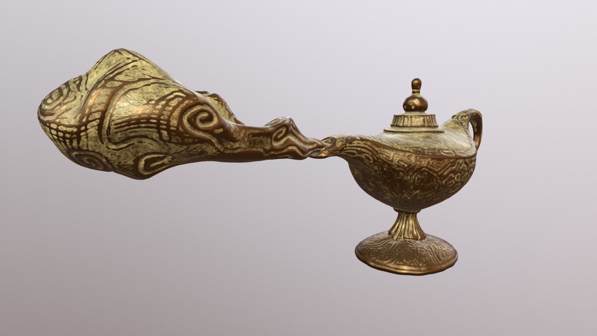 Magic Lamp #SculptJanuary18 - 3D model by Mikey G (@mags) [a0734a3 ...