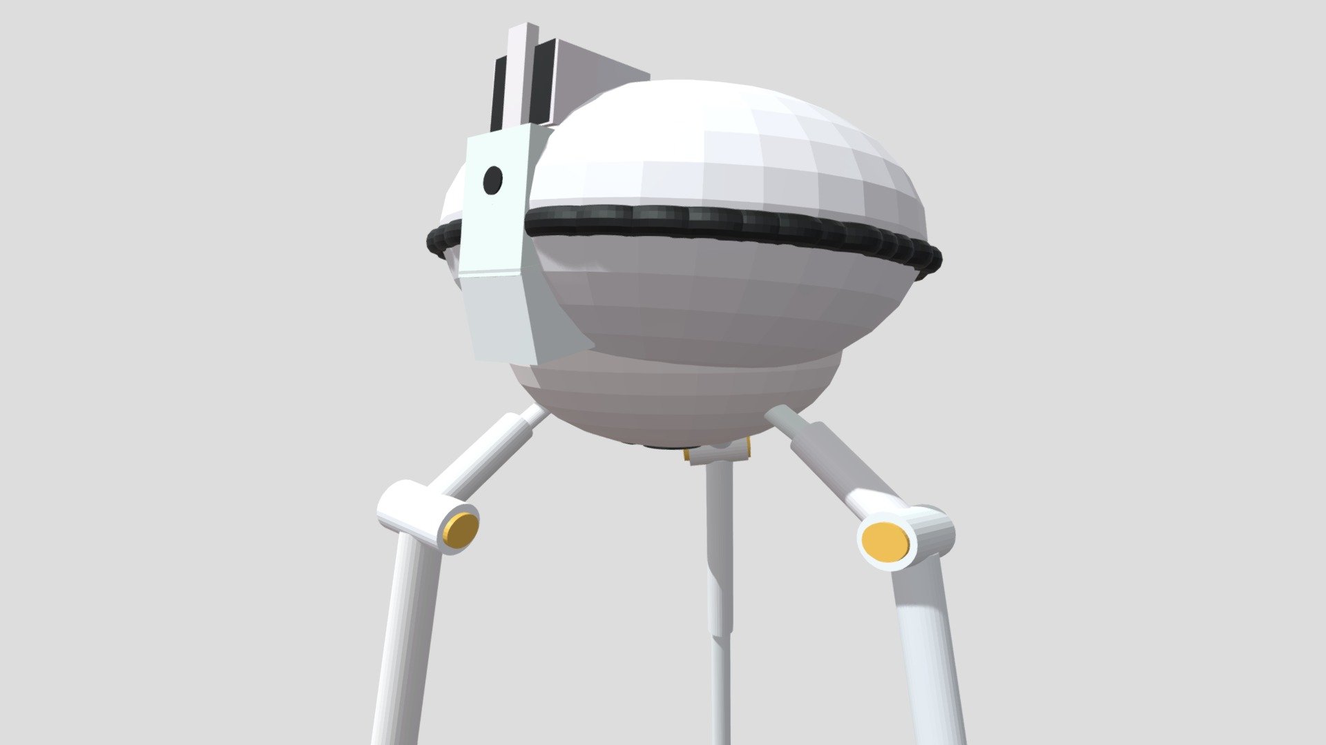 The Tripods 1984 model with walk animation [NEW] - 3D model by ...