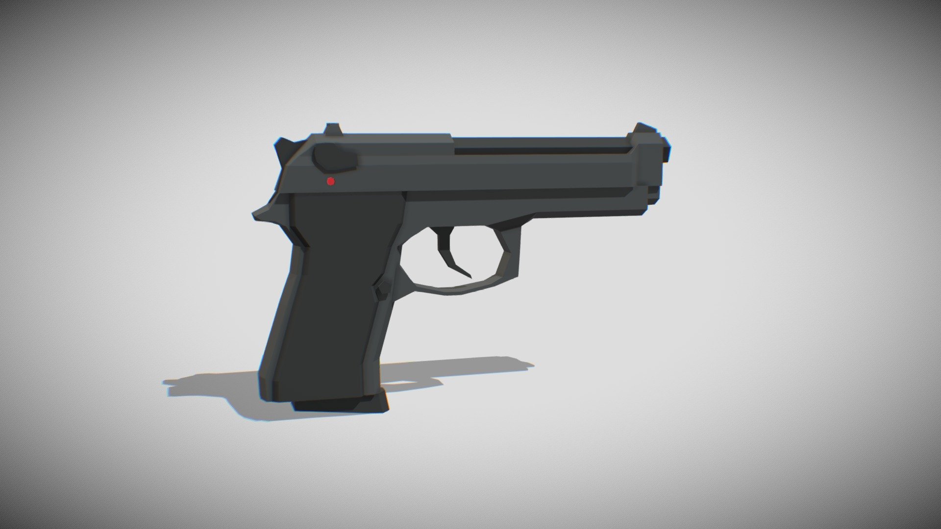 Low Poly Beretta M9 - Download Free 3D model by AdamKokrito [a07475e ...