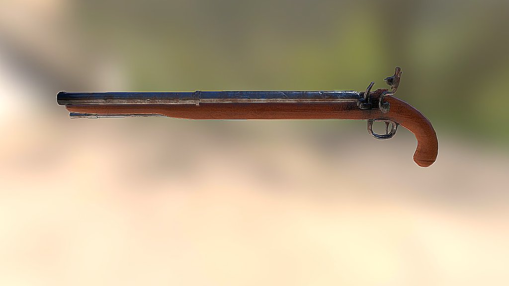 Flintlock Rifle - 3D model by Adrian Lervåg Skår (@eidriaen) [a074d95 ...