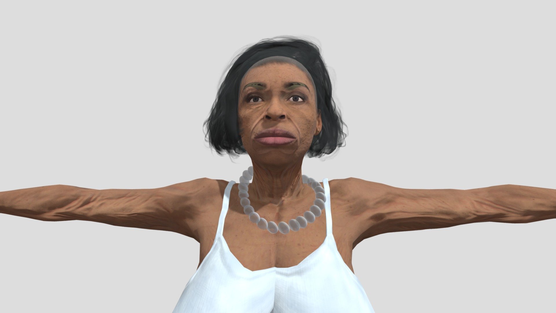 Donna Lou Retton Tubbs- Brown Realistic 1_0 - Download Free 3D model by ...