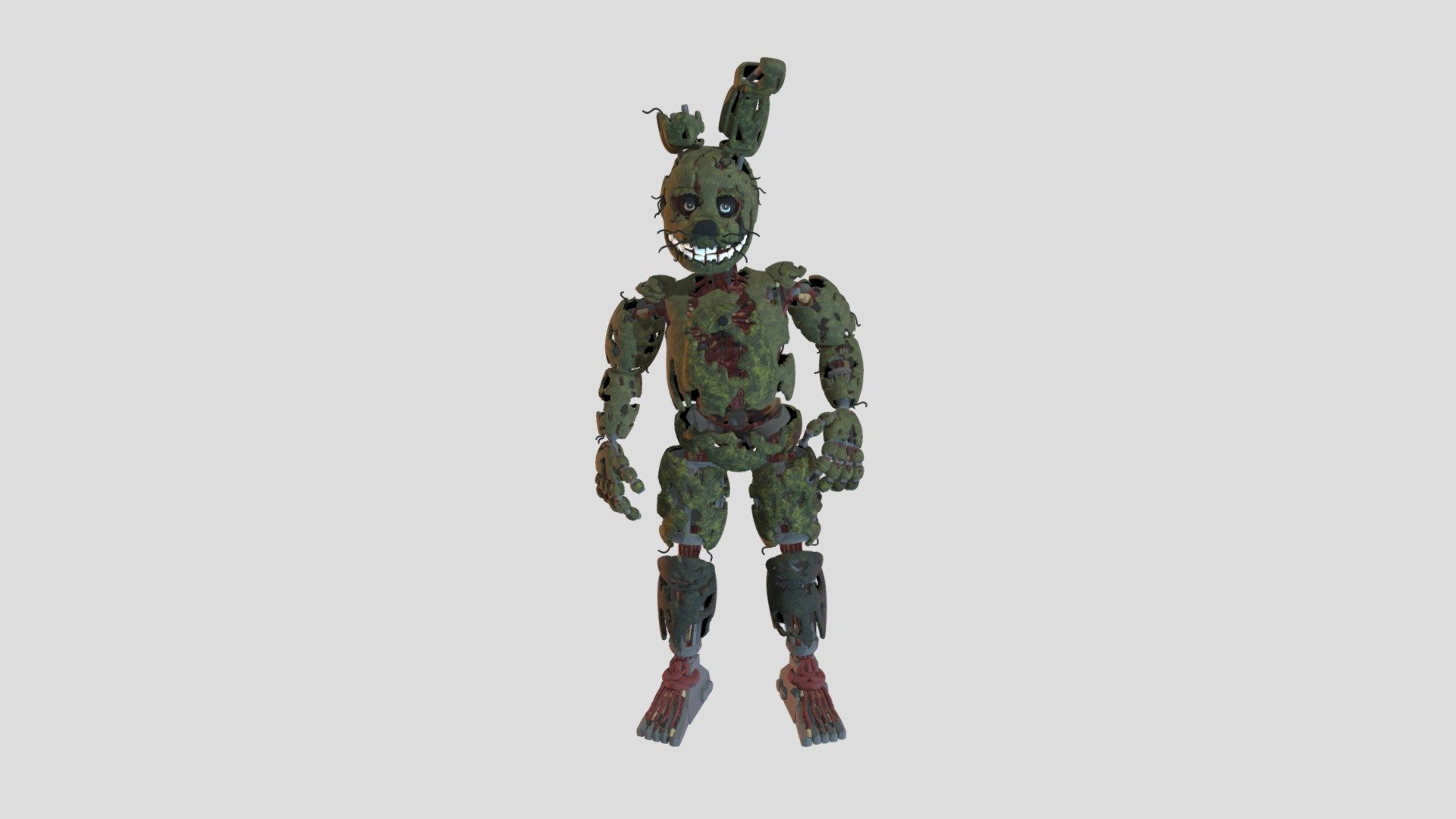 springtrap by hiplawercat26 fbx - Download Free 3D model by Grey Candy ...