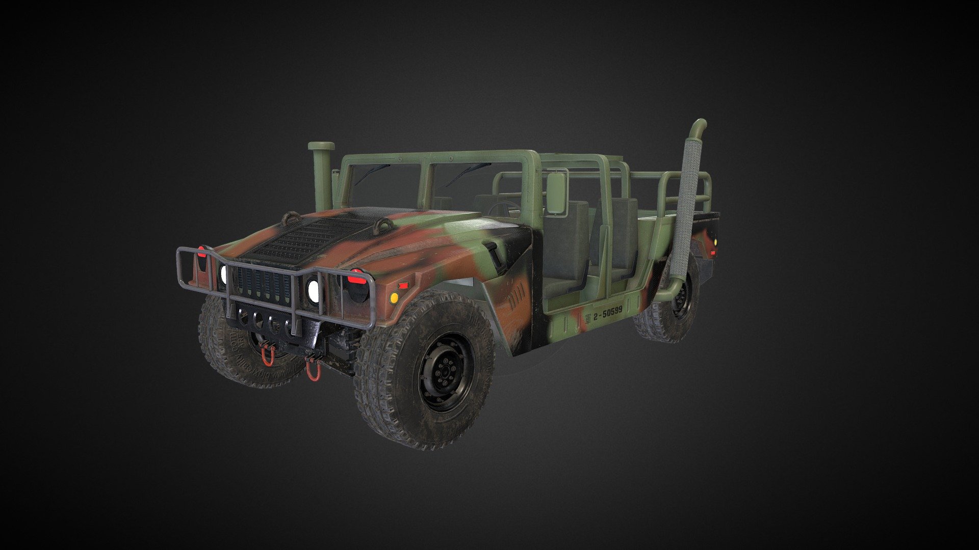 Humvee_M998_TW - 3D model by BXR_ART [a07940f] - Sketchfab