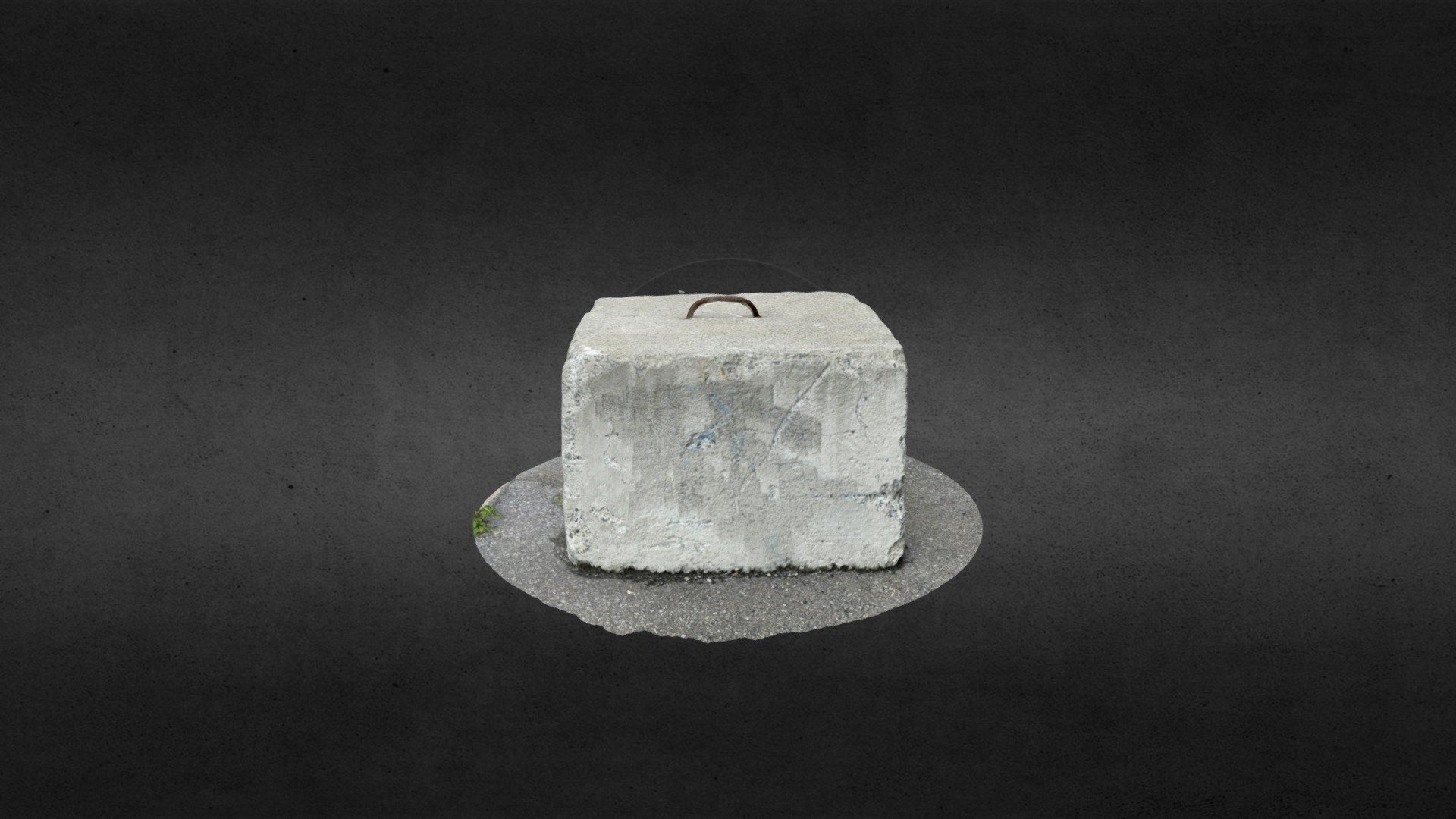 Square concrete bollard, grey - 3D model by Hydrand Photogrammetry ...