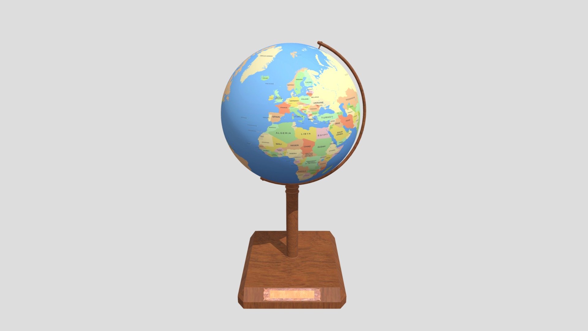 Simple Globus Model - Download Free 3D model by nur.ata design (@nur ...