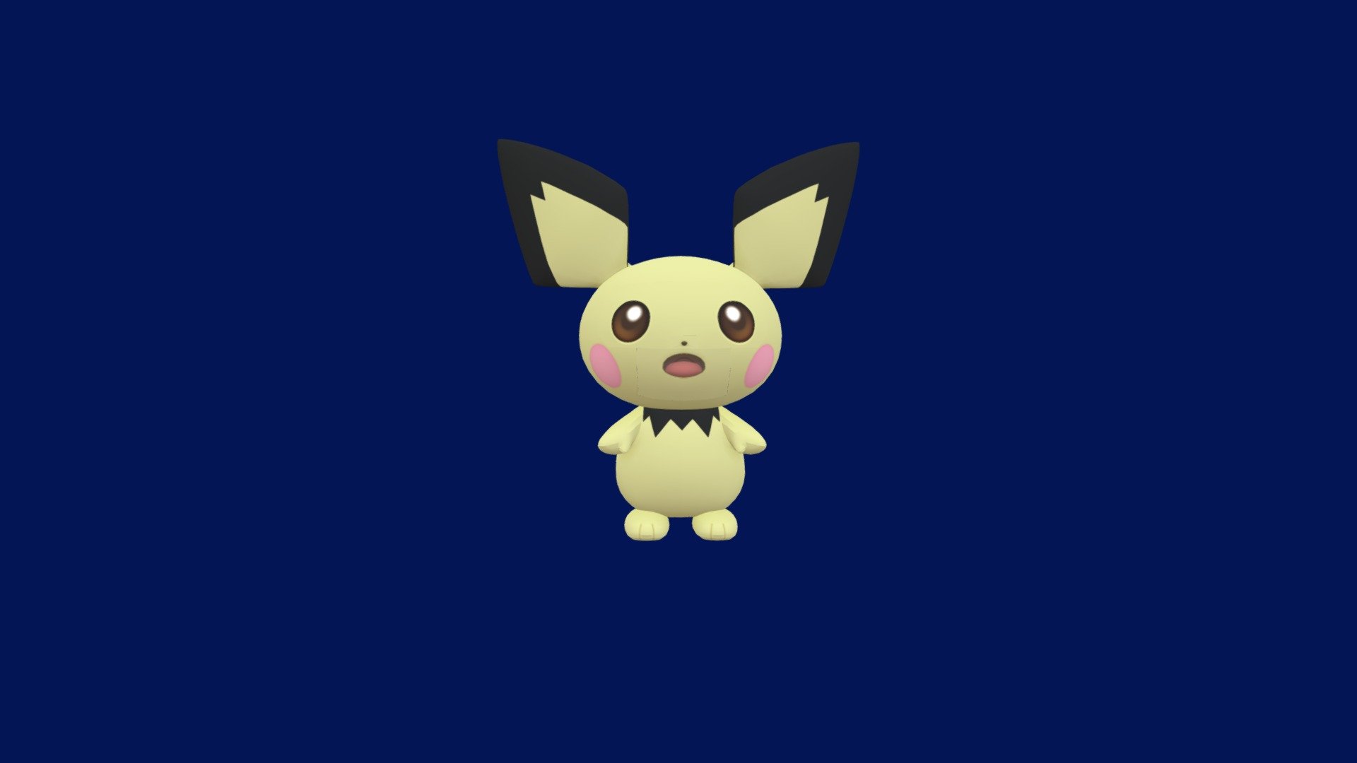 Pichu - Download Free 3D model by H,yoshi (@HY2245) [a081e4b] - Sketchfab