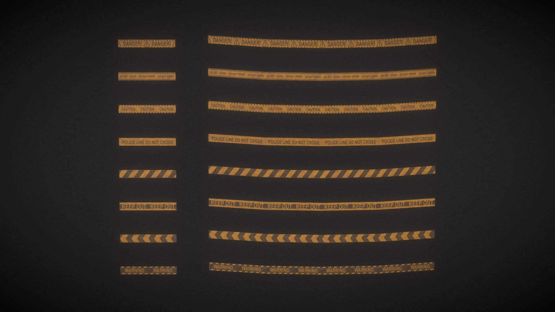 Caution Tapes - Download Free 3D model by AMINE (@amineloop) [a082d30 ...