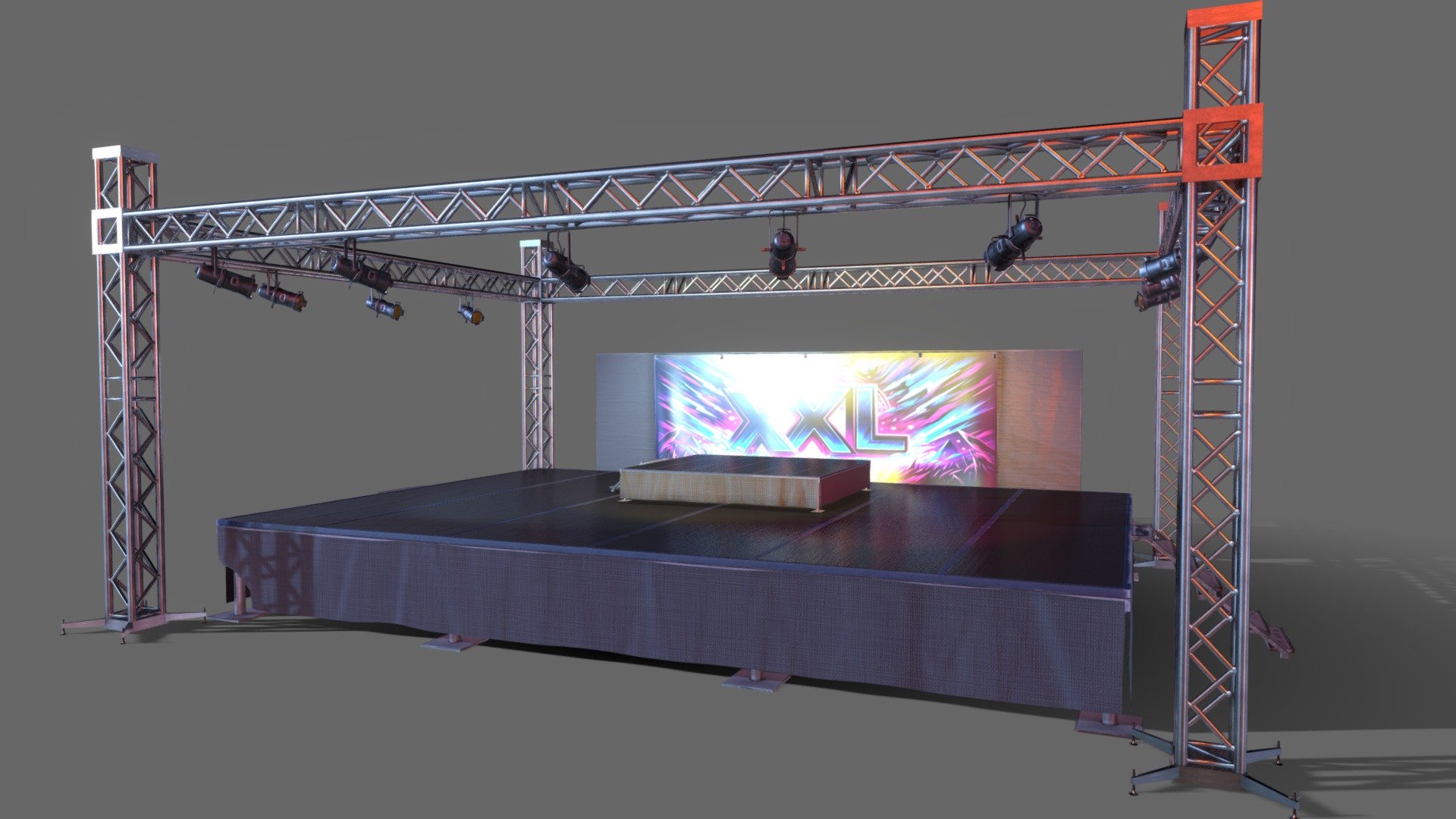 Outdoor Music Stage Venue 🎵🎸 - Buy Royalty Free 3D model by Glowbox 3D ...