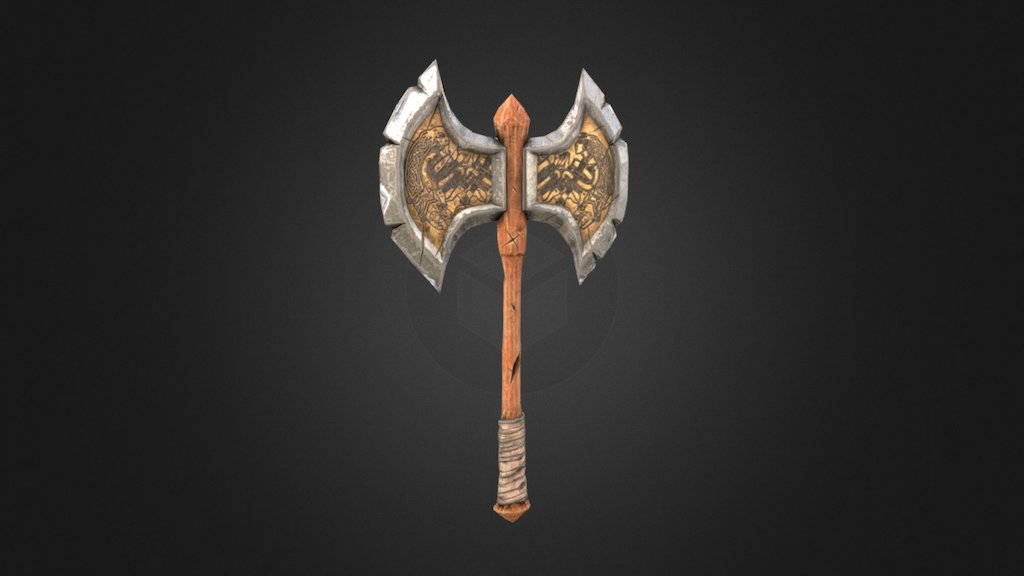stylised war axe - 3D model by mclennan92 [a083776] - Sketchfab