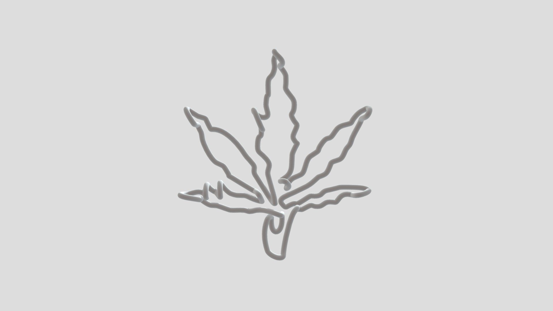3D Model - Pot leaf neon sign - 3D model by mariecolvinn [a084620 ...