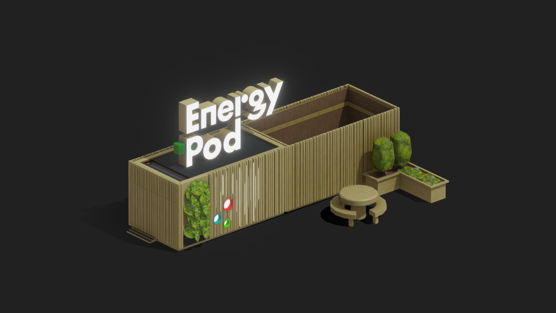 Energy Pod - 3D model by NVWilson [a0885f5] - Sketchfab