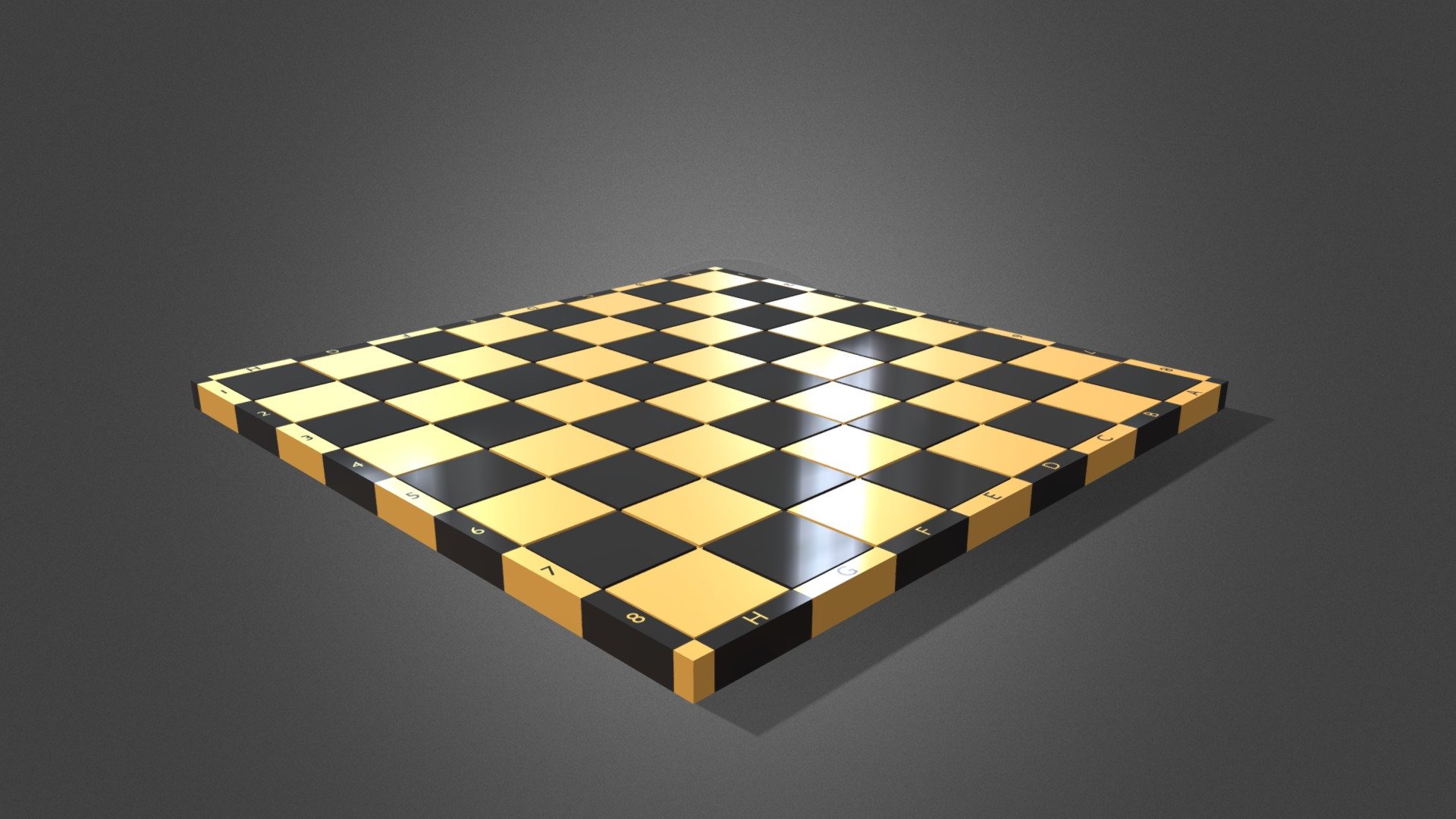 Chessboard Gold | Physical | numbers & letters - Buy Royalty Free 3D ...