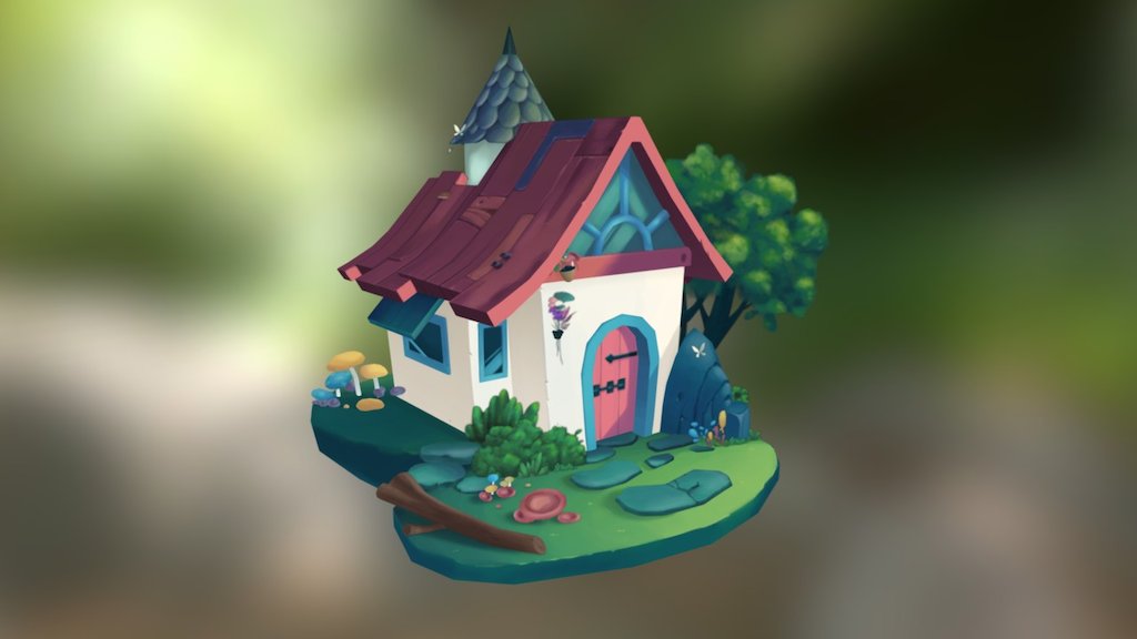 Elf_House - 3D model by kwondaeun [a0890db] - Sketchfab