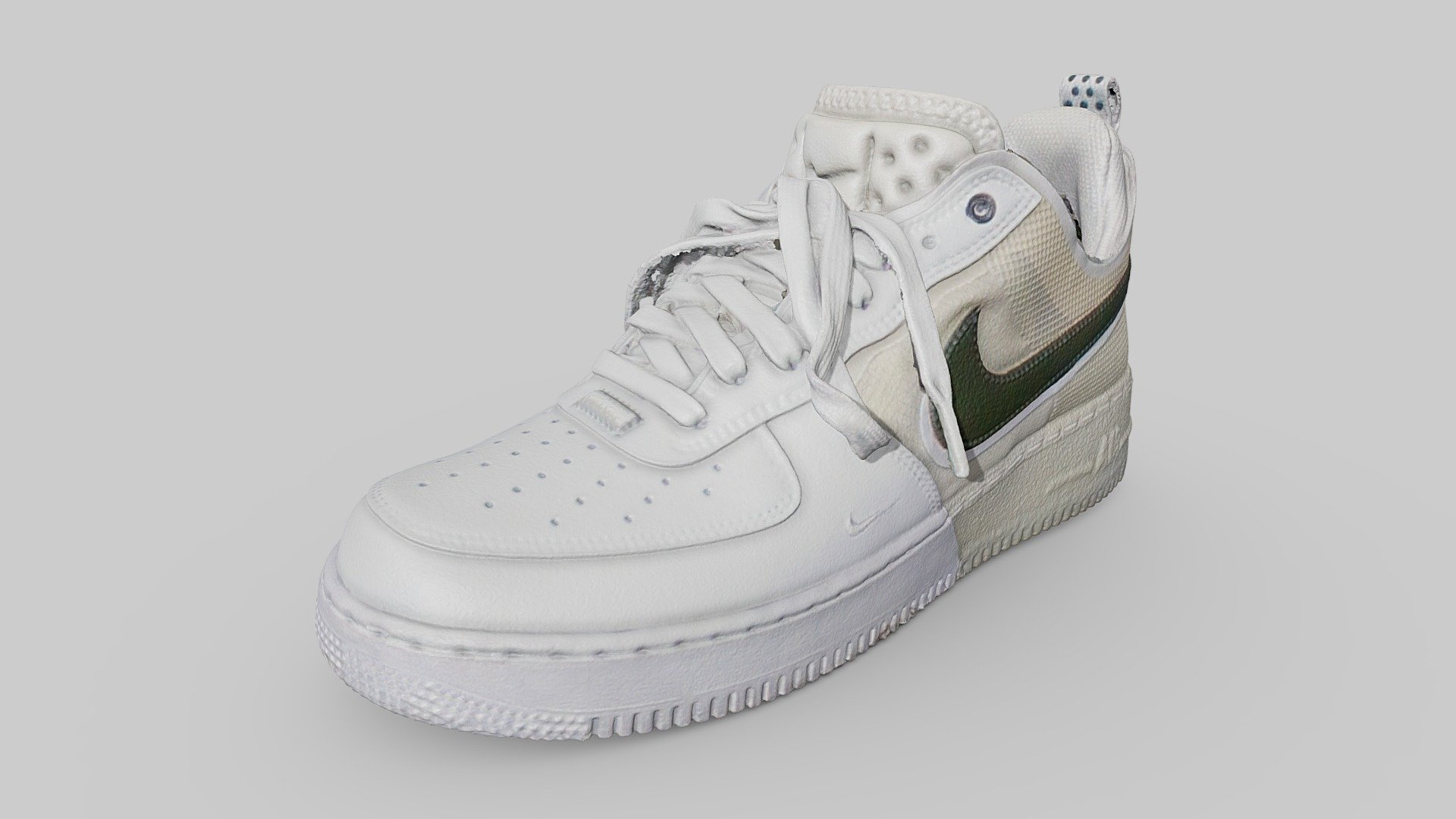 AF1 Air Force 1 React white black - Download Free 3D model by boost5u ...