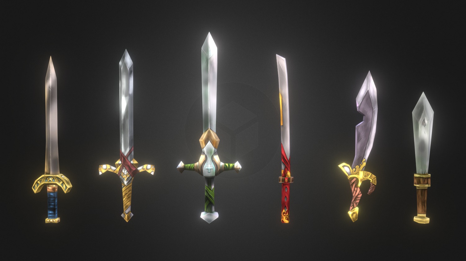 Weapons Vol.2 Swords - 3D model by LowlyPoly [a08b3f0] - Sketchfab
