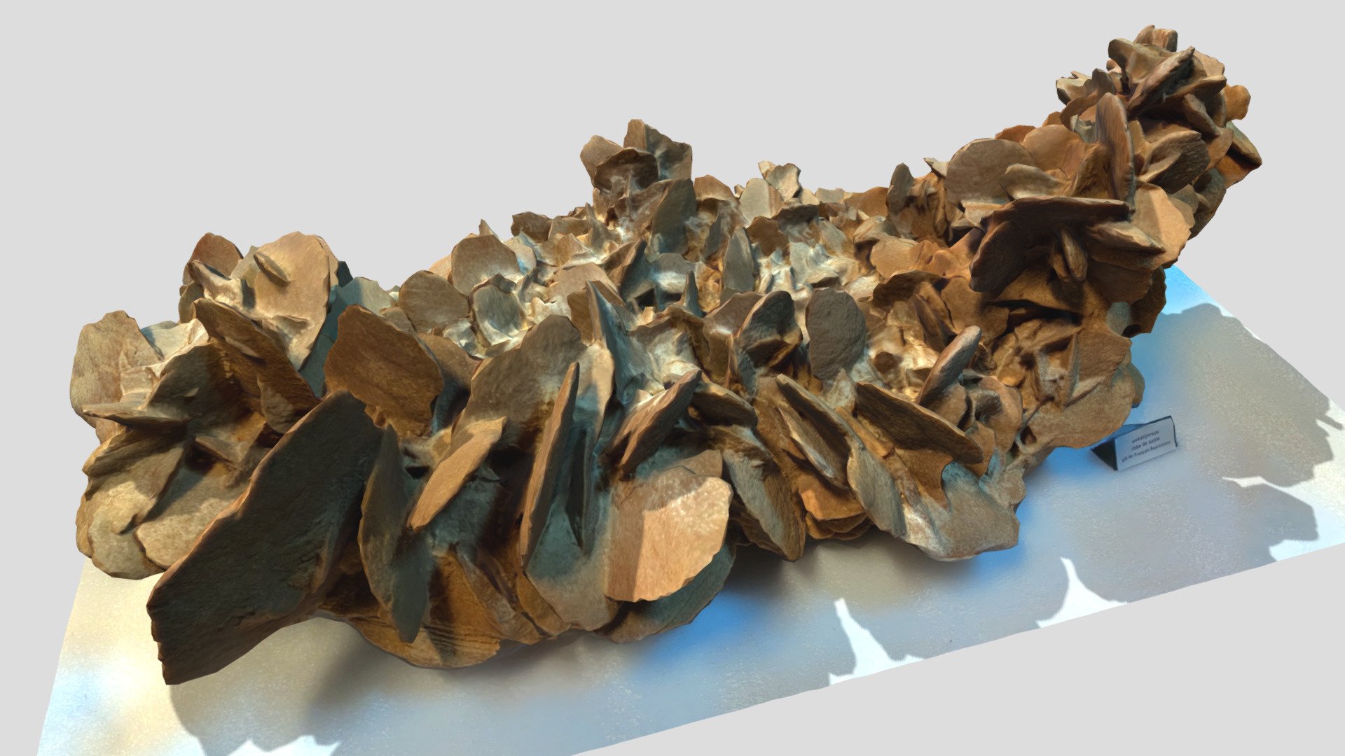 Rose des sables-Woestijnroos (RBINS-collection) - 3D model by GSB3DGeol ...