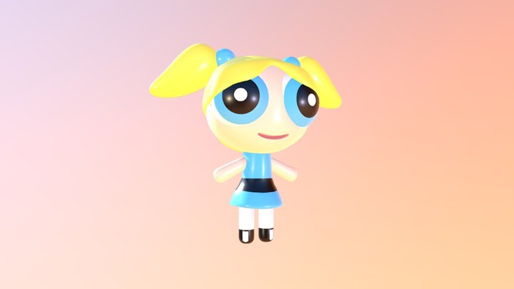 Powerpuff-girls-bubbles 3D models - Sketchfab