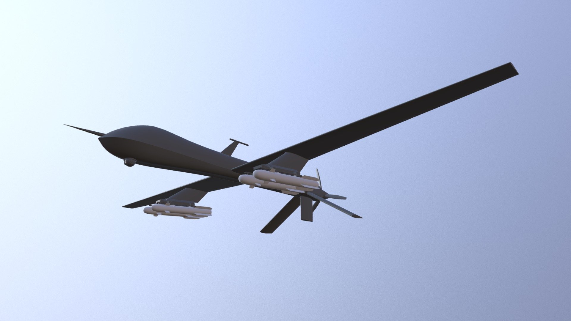 Predator Drone - 3D model by Julio Espinoza (@jde6) [a08d1df] - Sketchfab