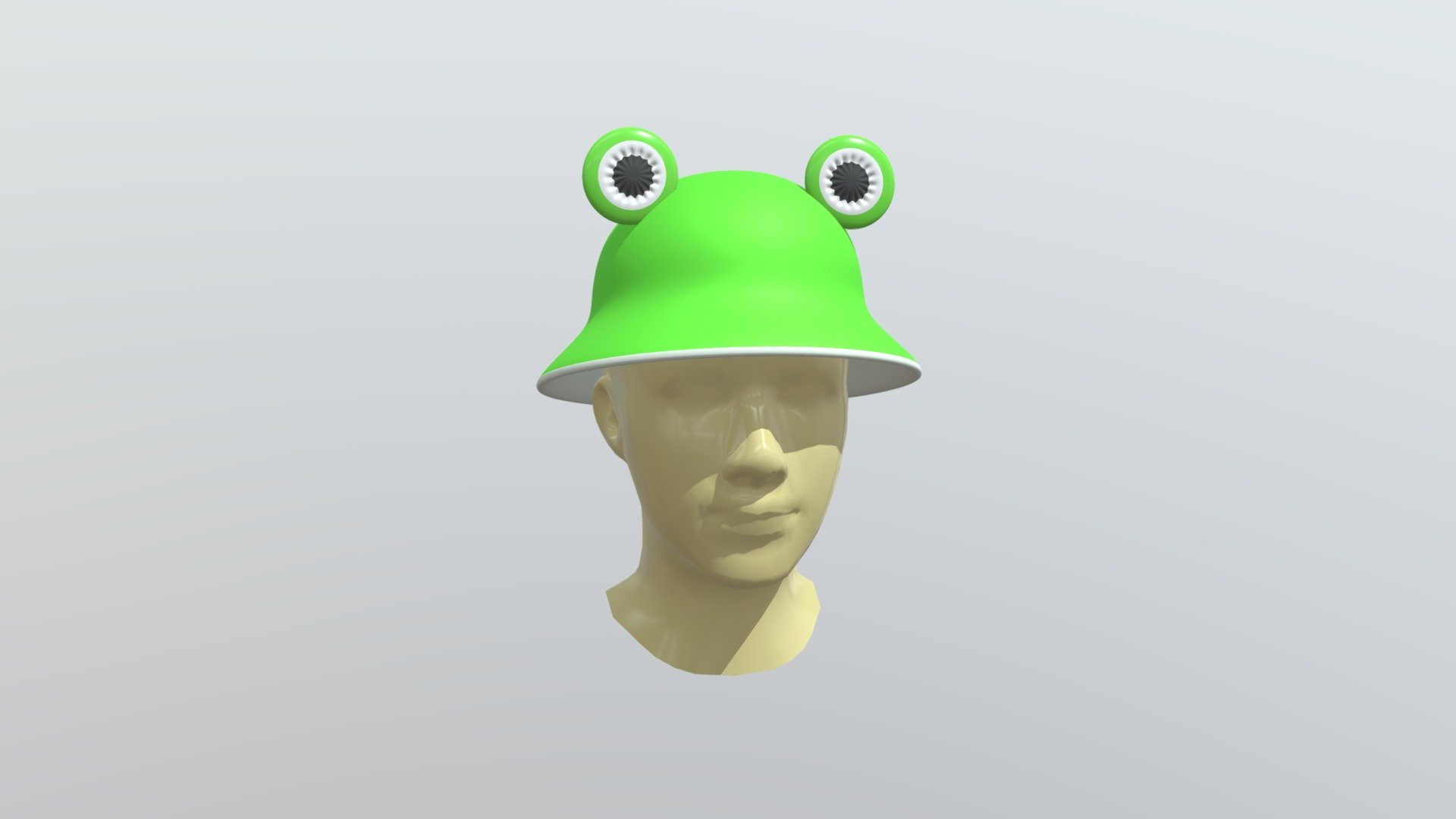 Green Frog Bucket Hat - Download Free 3D model by iayseozdemir [a08ddc9 ...