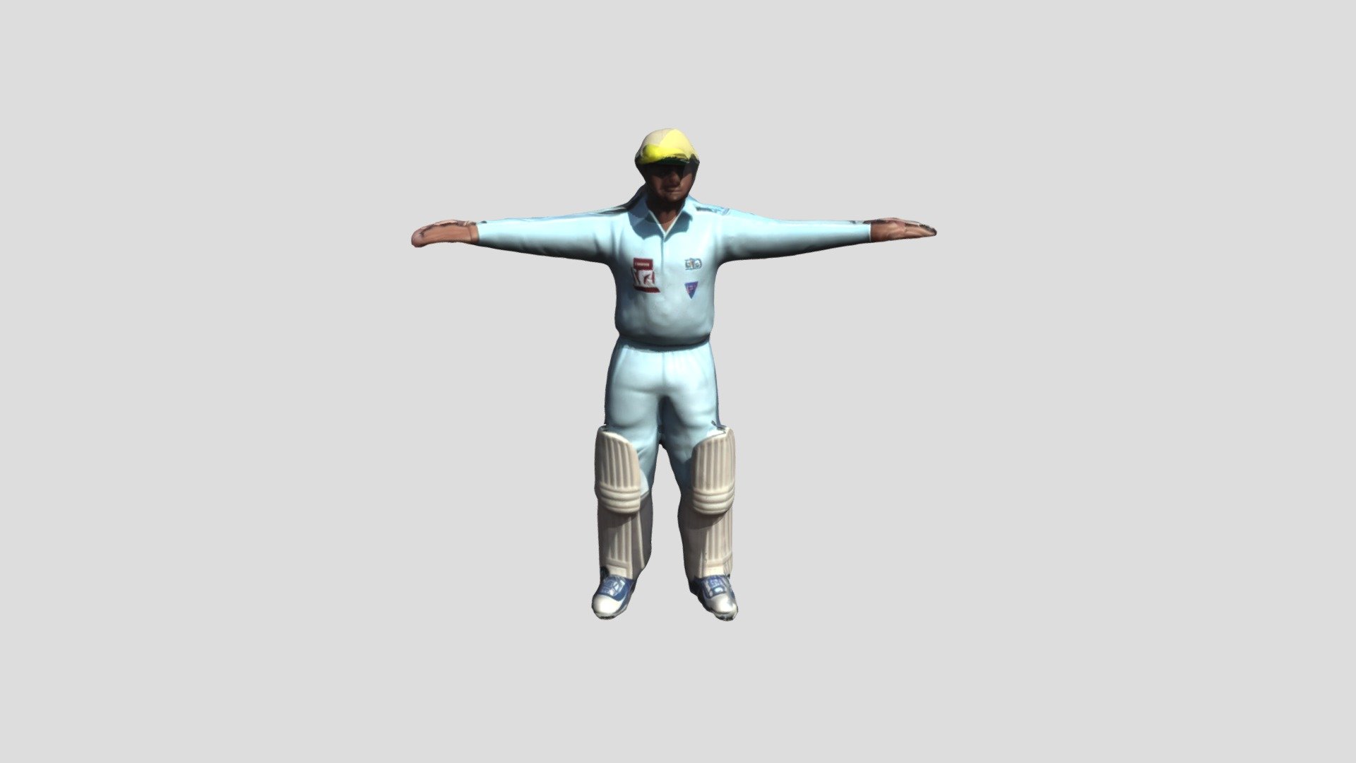 3-D Cricket Player Batsman - Download Free 3D model by rexbuster07 ...