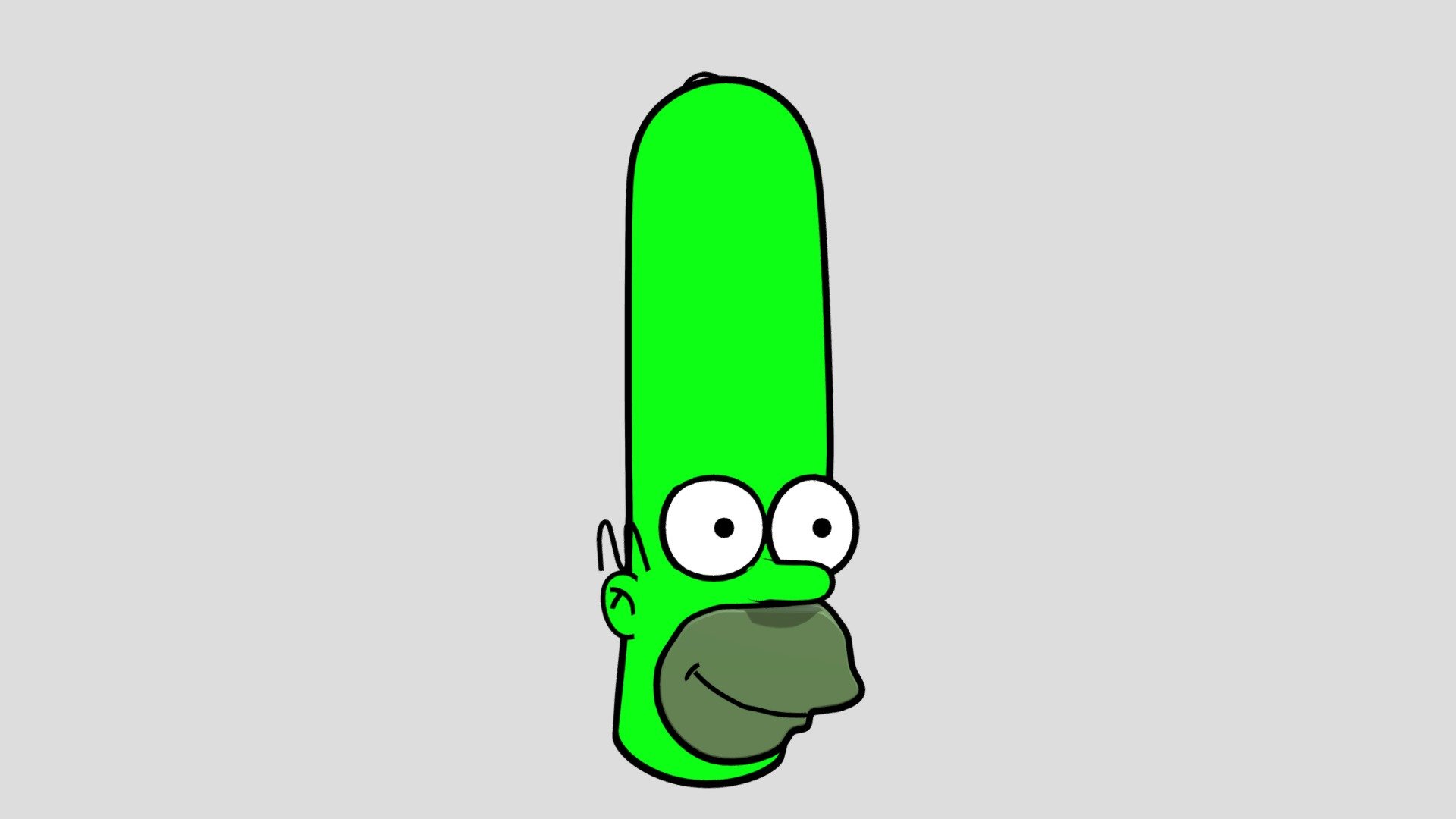 Long Forehead Homer Simpson - Download Free 3D model by MoodDuck ...