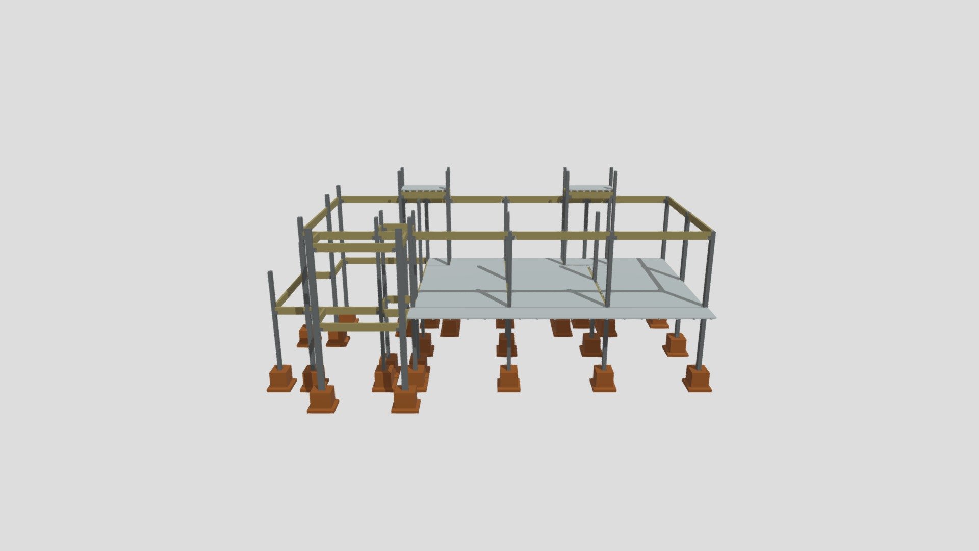 MODELAGEM ESTRUTURAL PRELIMINAR - AP - 3D model by Concreta Pré ...