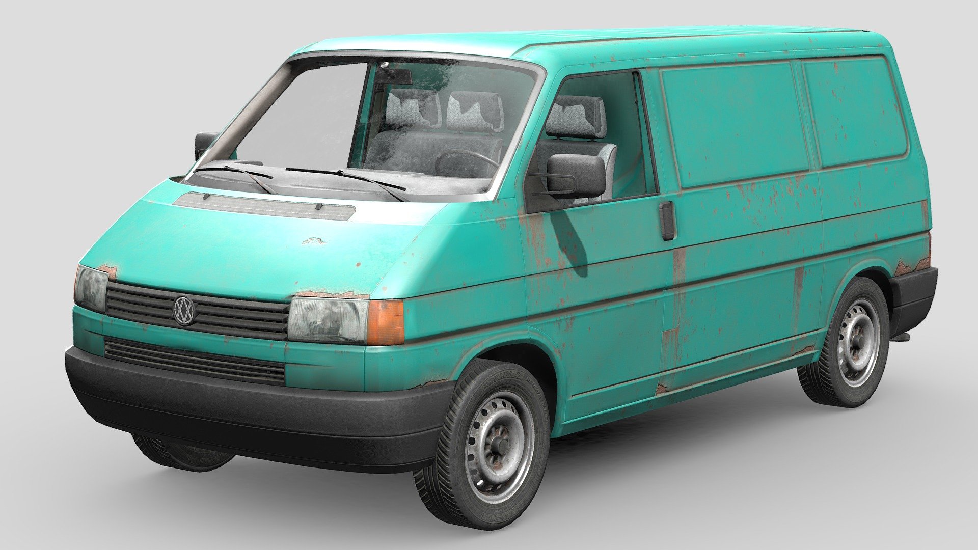Volkswagen - Transporter T4 - 3D model by sMoKi (@vsevolod_smoki ...