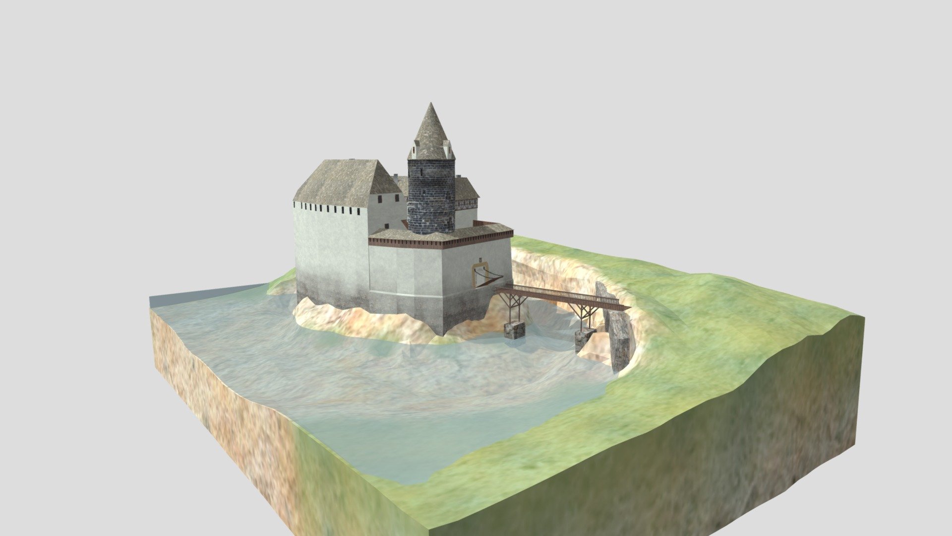 Jenštejn historický model - 3D model by NDN_Tech [a093871] - Sketchfab
