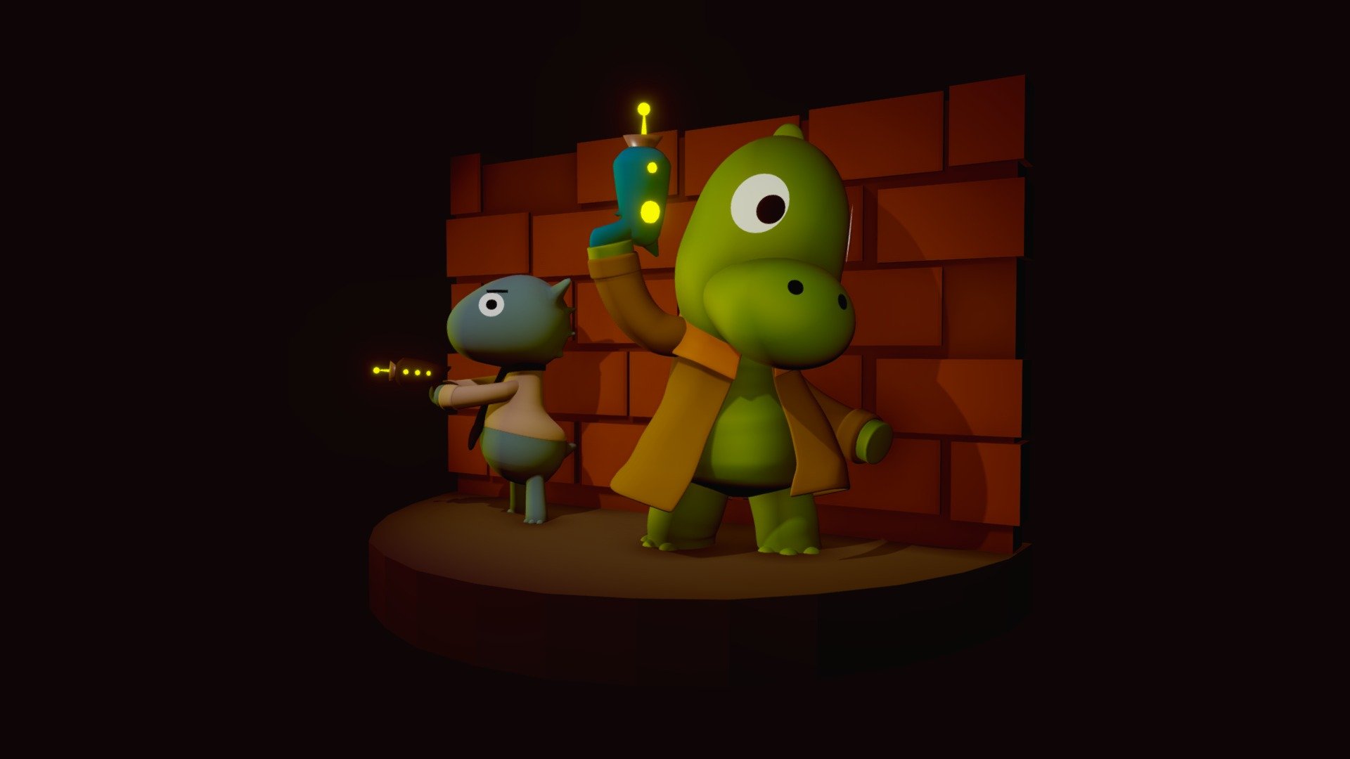 Detective Fun Diorama - 3D model by Grimecent [a093a51] - Sketchfab