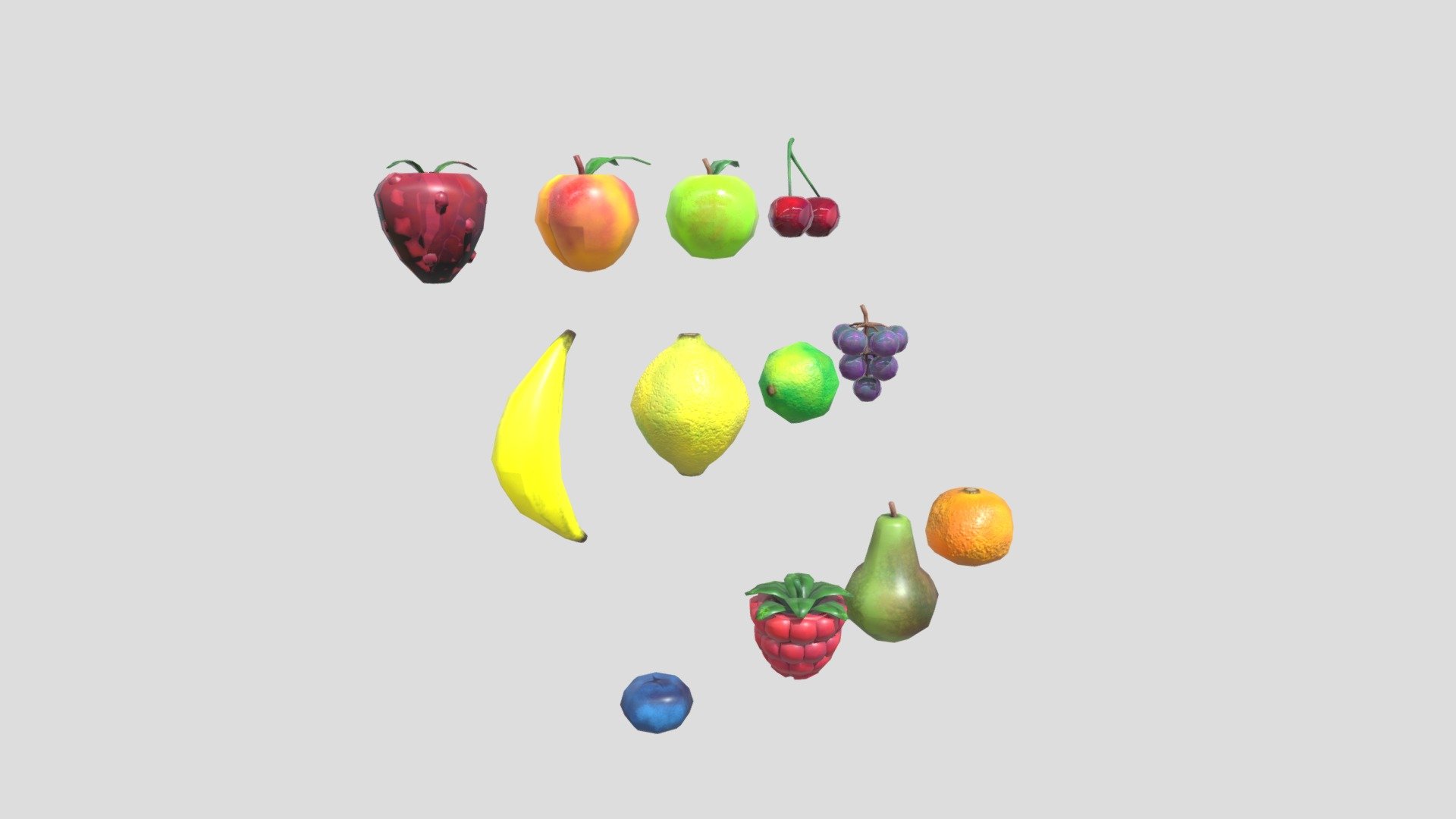 Fruits - 3D model by HayleySansom [a093d85] - Sketchfab