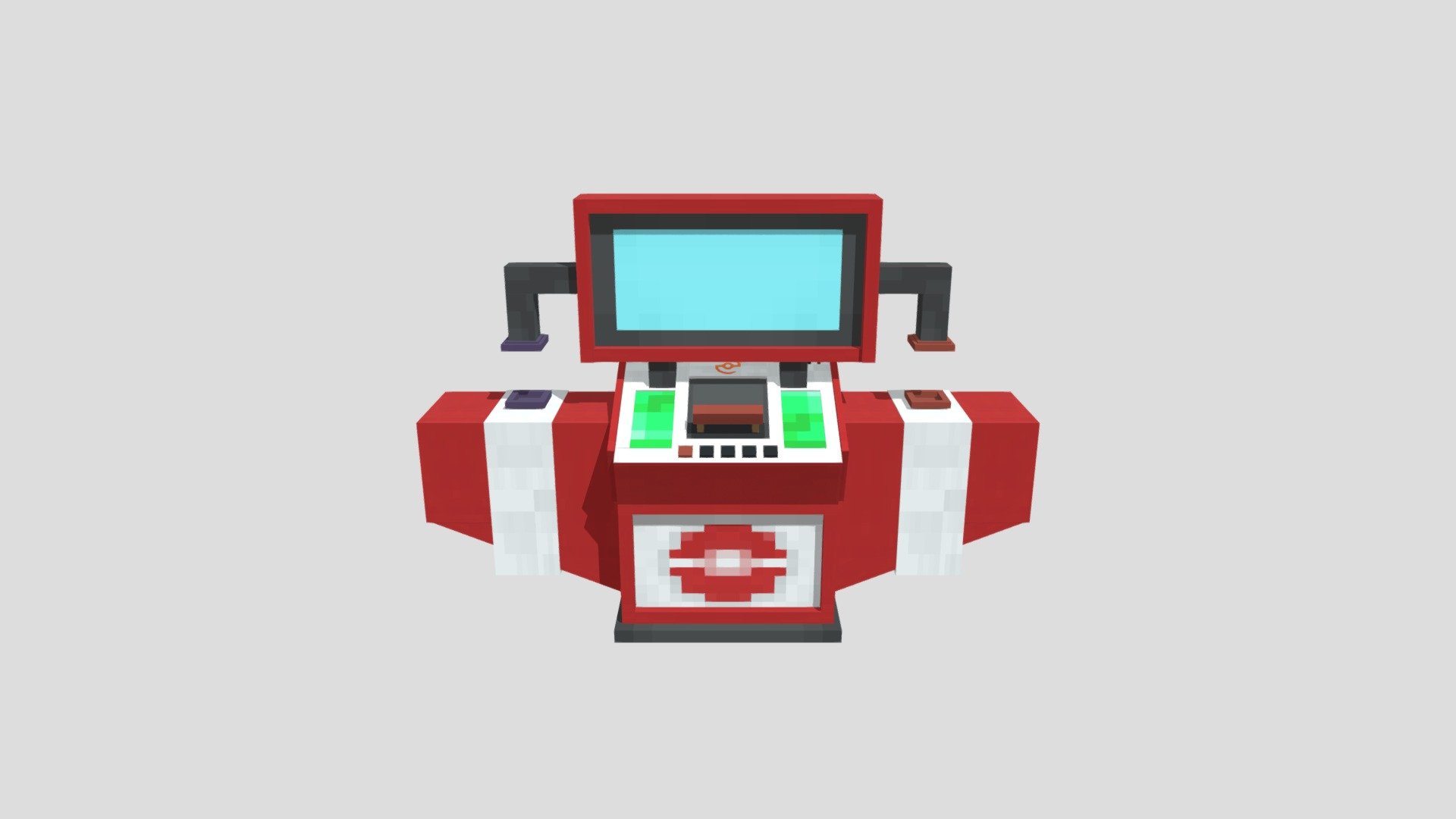Red Trading machine - 3D model by jsnbrown1989 [a0964e9] - Sketchfab