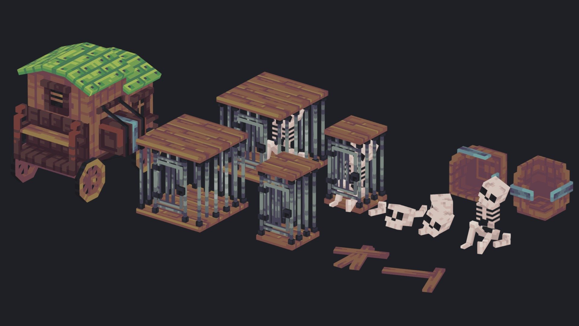 Dungeon Decor [Blockbench] - 3D model by Maks - Art (@maksart1 ...