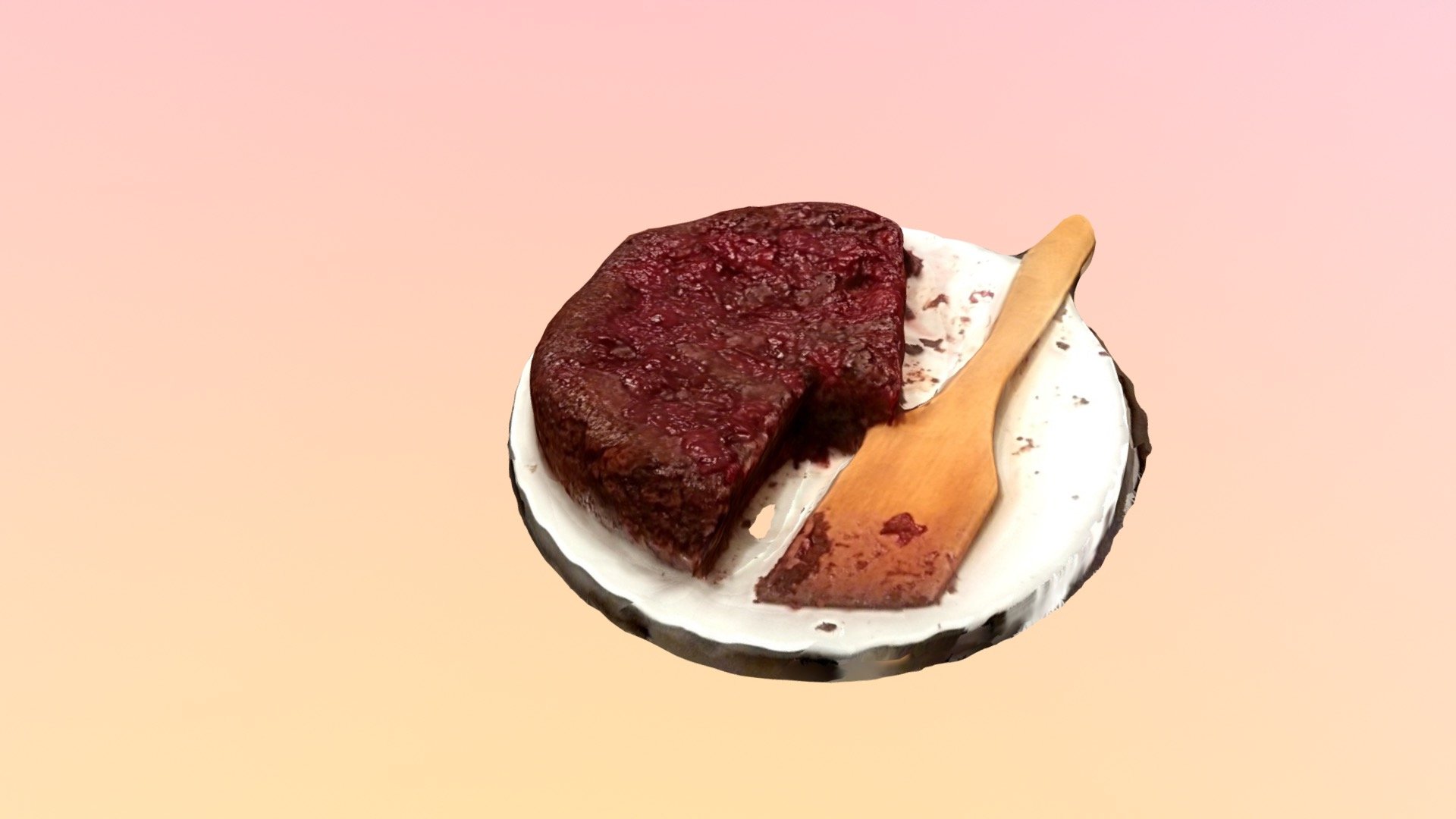 A chocolate pie - 3D model by Lipski Photography (@lipskiconsulting ...