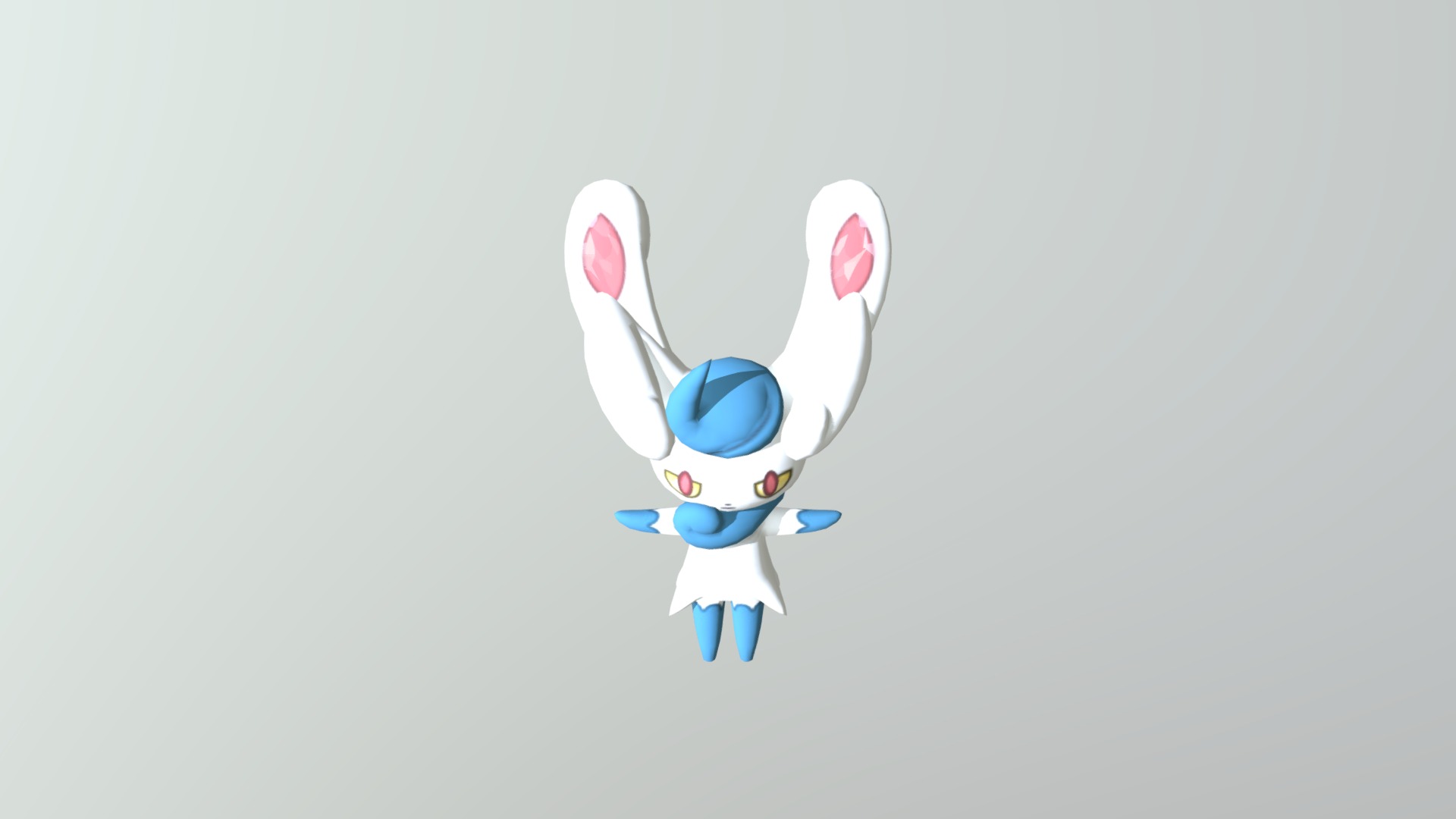 3DS - Pokemon X Y - 678 Meowstic - 3D model by roseish [a0998dd ...