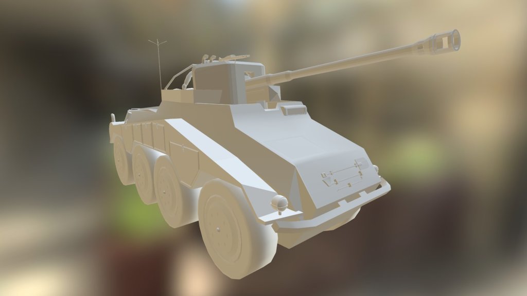 Sd.Kfz 234/4 "Pakwagen" - 3D model by DoJiMoDa [a09aeb4] - Sketchfab