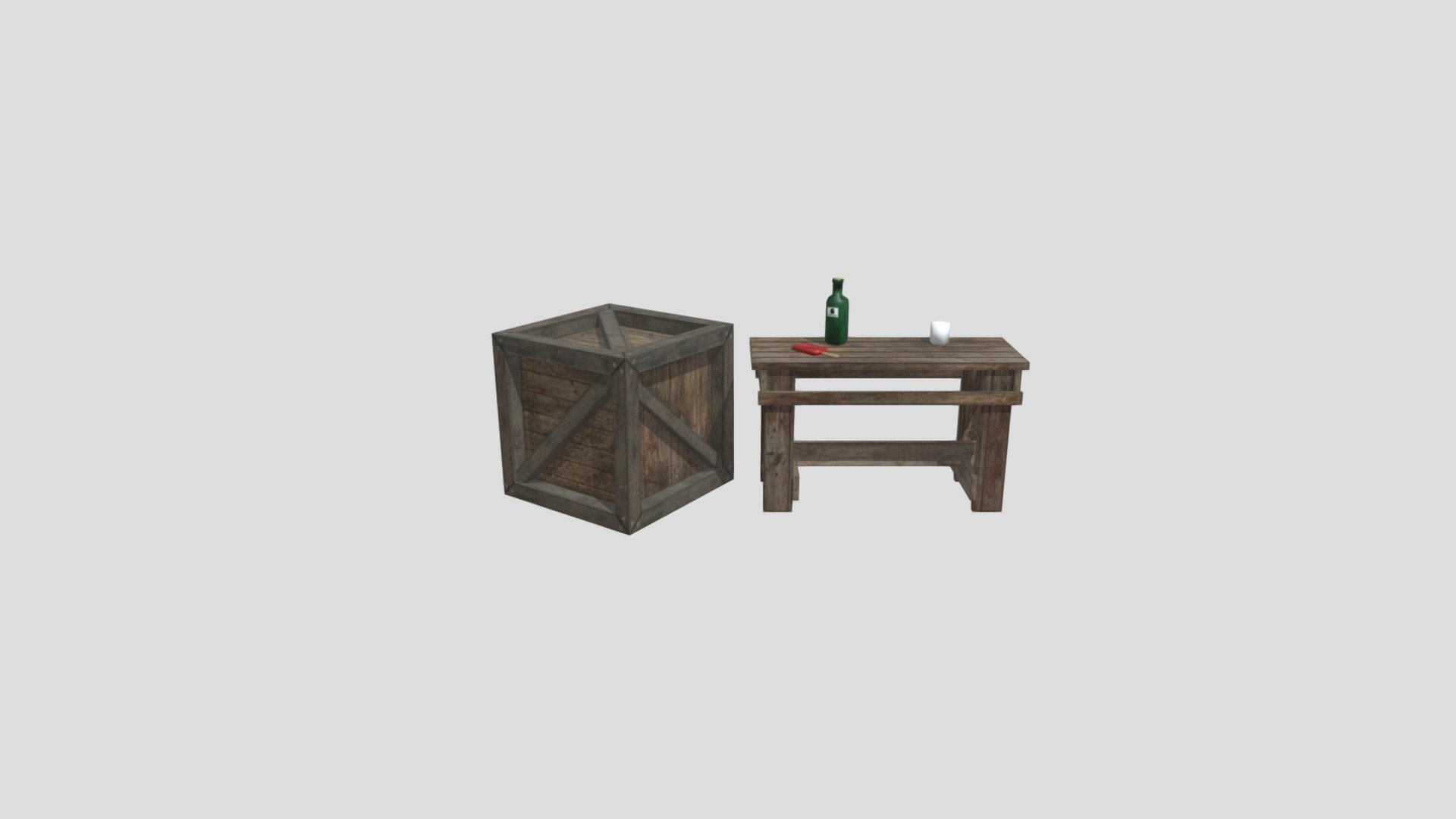3 Simple Props DAE - 3D model by Vincent Van Schelvergem ...