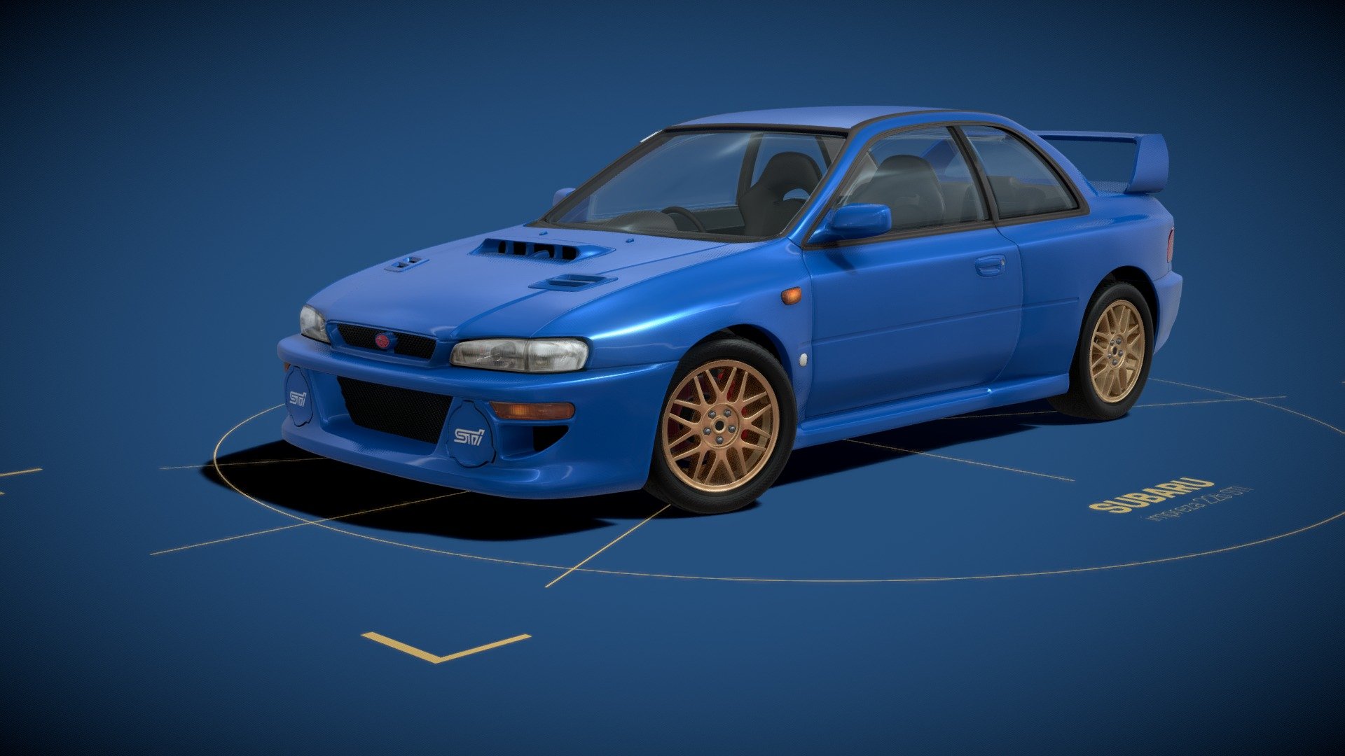 SUBARU Impreza STI - PRINTABLE - 3D model by V3D-TECH [a0a1810] - Sketchfab