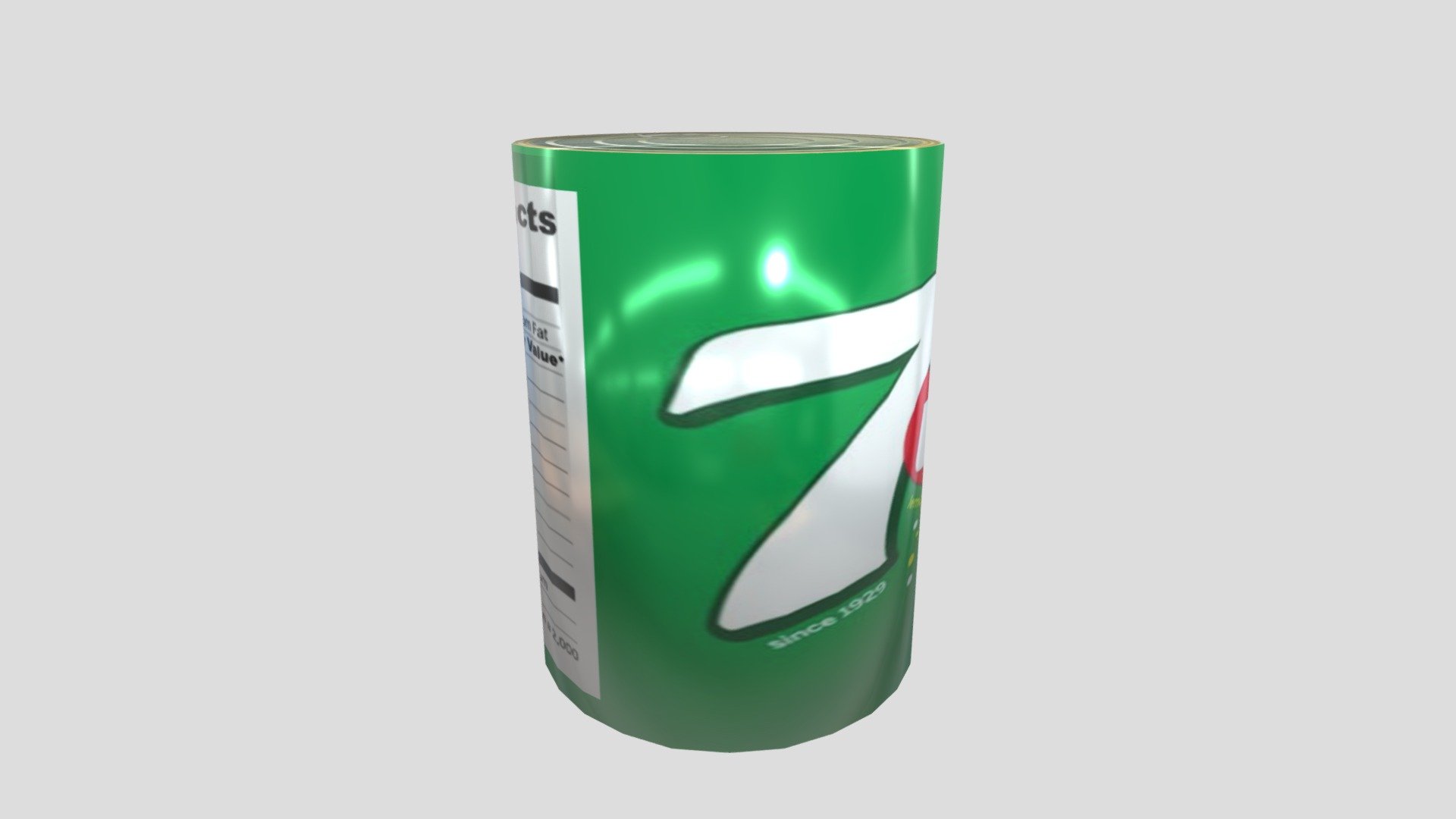 7UP Soda Can - Download Free 3D model by jjbarriffe (@jjbarrife ...