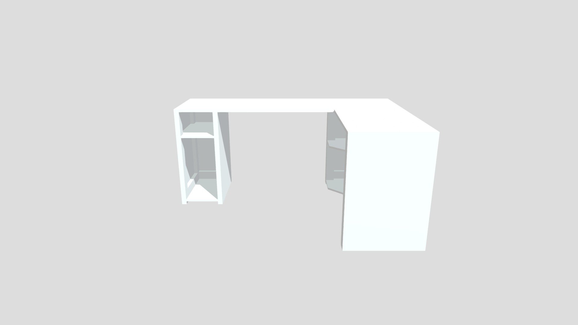 L-Shaped Desk - 3D model by 3DRtik [a0a2a5a] - Sketchfab