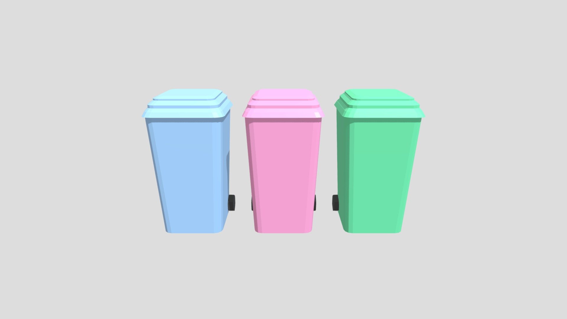 Trash Cans - Download Free 3D model by digitalsocietyschool [a0a6b0c ...