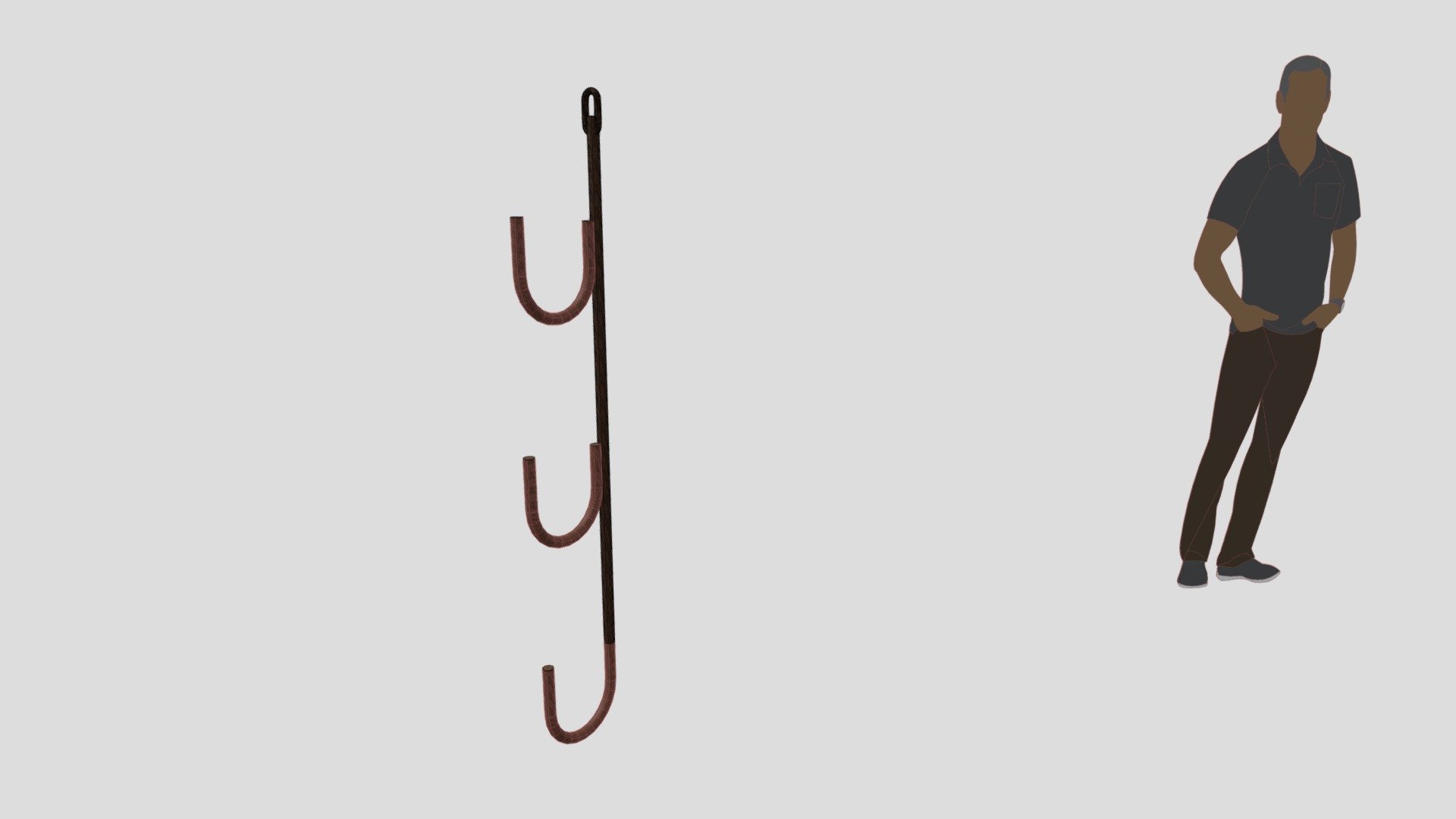 HANGERS 3 hook V3 - 3D model by MM (@powderburns) [a0a8061] - Sketchfab